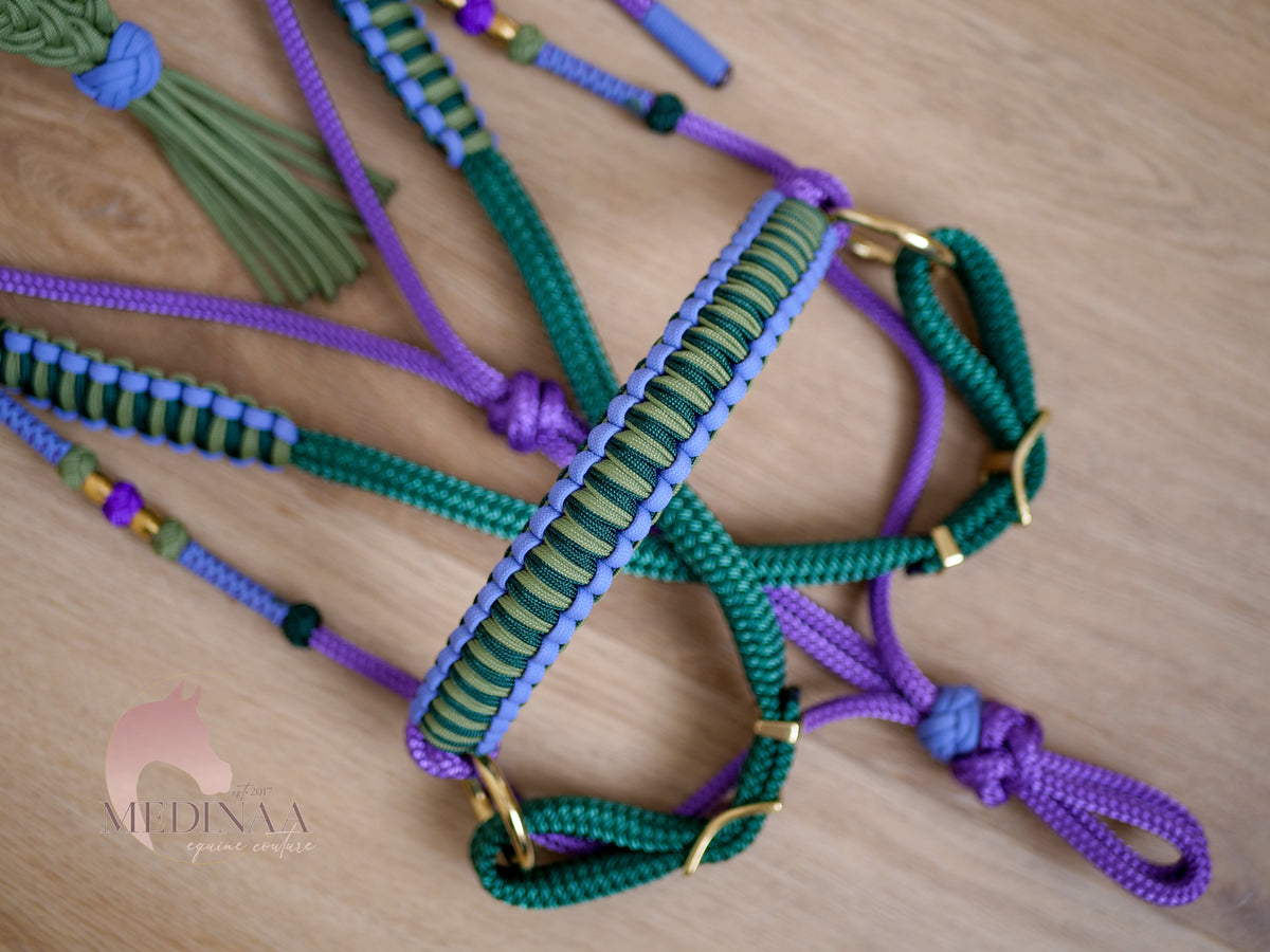 Comfort Bitless Bridle - Purple Heather – Medinaa